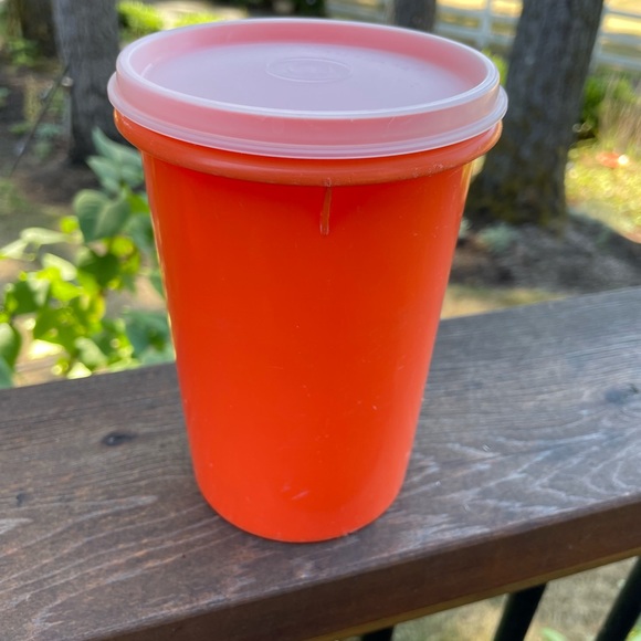 Tupperware | Kitchen | Vintage Orange Tupperware Container | Poshmark